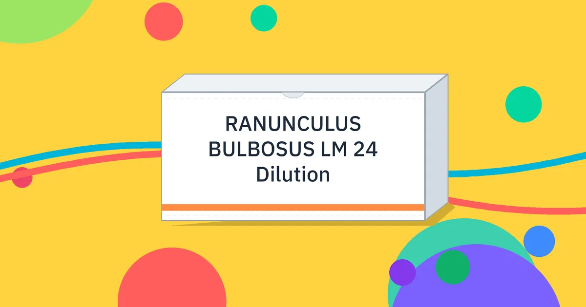 Symbolbild: Packung mit der Aufschrift RANUNCULUS BULBOSUS LM 24 Dilution (PZN 09649794) – Verfügbarkeit und Bezug in Apotheken in Frankfurt am Main
