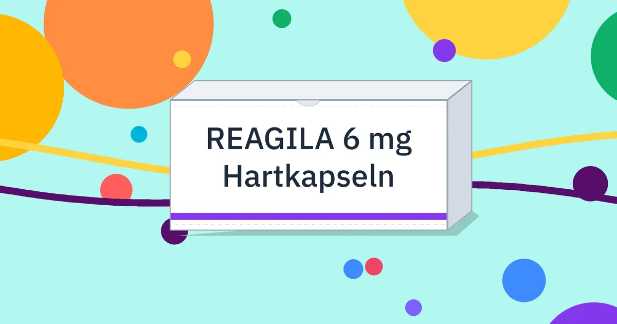 Symbolbild: Packung mit der Aufschrift REAGILA 6 mg Hartkapseln (PZN 16335814) – Verfügbarkeit und Bezug in Apotheken in Frankfurt am Main