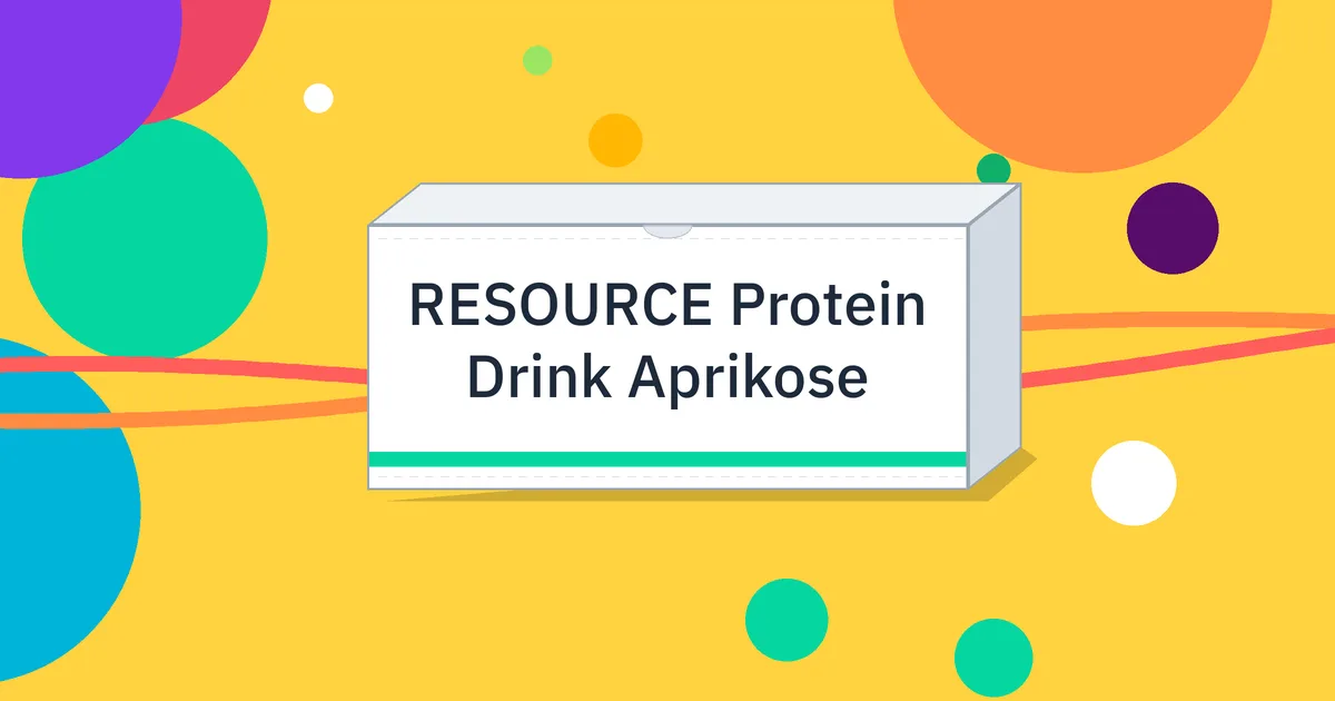 Symbolbild: Packung mit der Aufschrift RESOURCE Protein Drink Aprikose (PZN 04910420) – Verfügbarkeit und Bezug in Apotheken in Frankfurt am Main