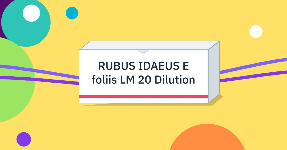 Symbolbild: Packung mit der Aufschrift RUBUS IDAEUS E foliis LM 20 Dilution (PZN 13681817) – Verfügbarkeit und Bezug in Apotheken in Frankfurt am Main