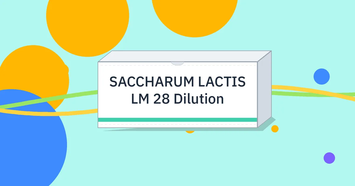 Symbolbild: Packung mit der Aufschrift SACCHARUM LACTIS LM 28 Dilution (PZN 13176893) – Verfügbarkeit und Bezug in Apotheken in Frankfurt am Main