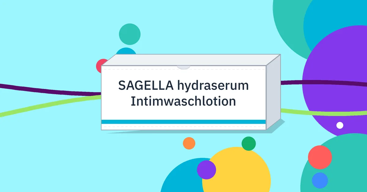 Symbolbild: Packung mit der Aufschrift SAGELLA hydraserum Intimwaschlotion (PZN 07124538) – Verfügbarkeit und Bezug in Apotheken in Frankfurt am Main