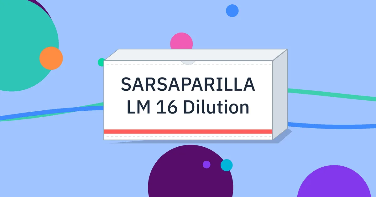 Symbolbild: Packung mit der Aufschrift SARSAPARILLA LM 16 Dilution (PZN 13183114) – Verfügbarkeit und Bezug in Apotheken in Frankfurt am Main