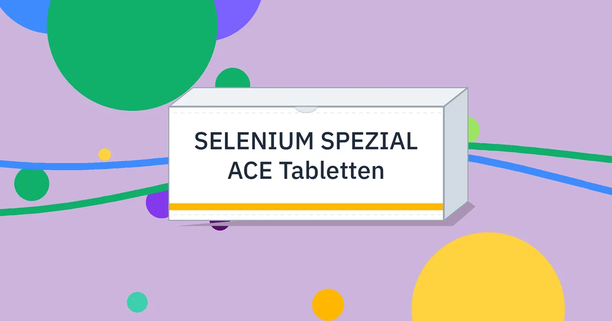 Symbolbild: Packung mit der Aufschrift SELENIUM SPEZIAL ACE Tabletten (PZN 07267120) – Verfügbarkeit und Bezug in Apotheken in Frankfurt am Main