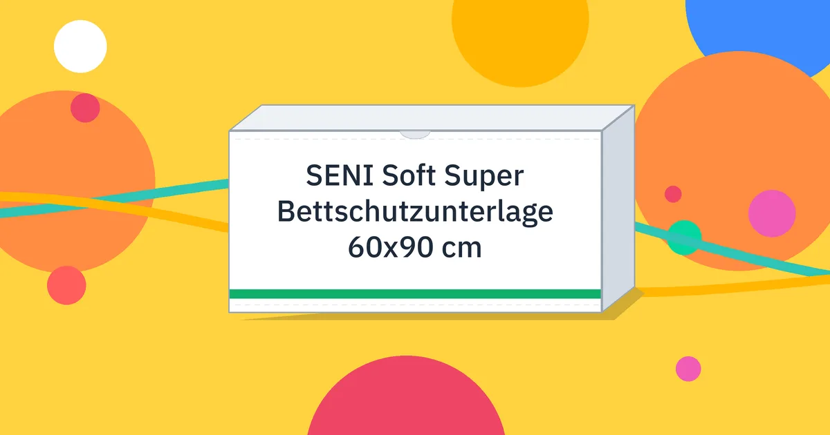 Symbolbild: Packung mit der Aufschrift SENI Soft Super Bettschutzunterlage 60x90 cm (PZN 20024238) – Verfügbarkeit und Bezug in Apotheken in Frankfurt am Main