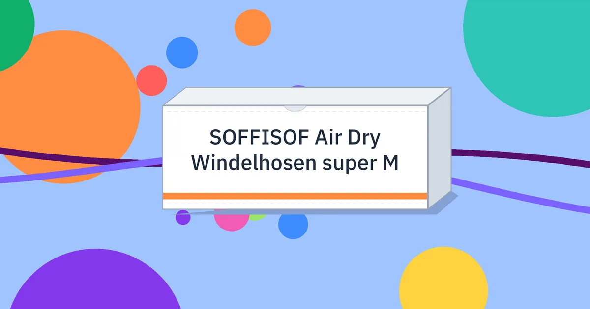 Symbolbild: Packung mit der Aufschrift SOFFISOF Air Dry Windelhosen super M (PZN 12566250) – Verfügbarkeit und Bezug in Apotheken in Frankfurt am Main