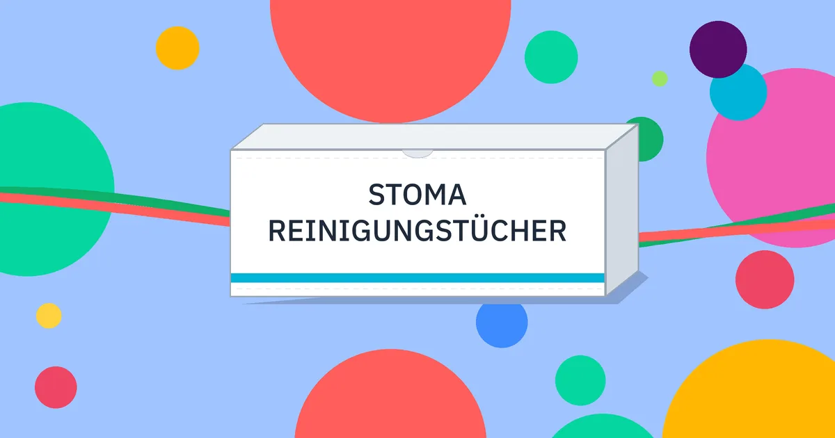 Symbolbild: Packung mit der Aufschrift STOMA REINIGUNGSTÜCHER (PZN 01442881) – Verfügbarkeit und Bezug in Apotheken in Frankfurt am Main