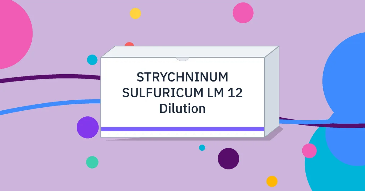 Symbolbild: Packung mit der Aufschrift STRYCHNINUM SULFURICUM LM 12 Dilution (PZN 13208133) – Verfügbarkeit und Bezug in Apotheken in Frankfurt am Main