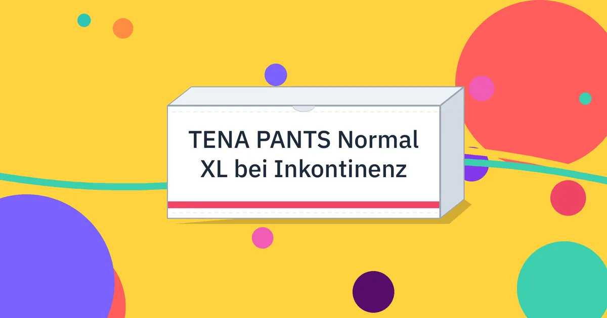 Symbolbild: Packung mit der Aufschrift TENA PANTS Normal XL bei Inkontinenz (PZN 11186203) – Verfügbarkeit und Bezug in Apotheken in Frankfurt am Main