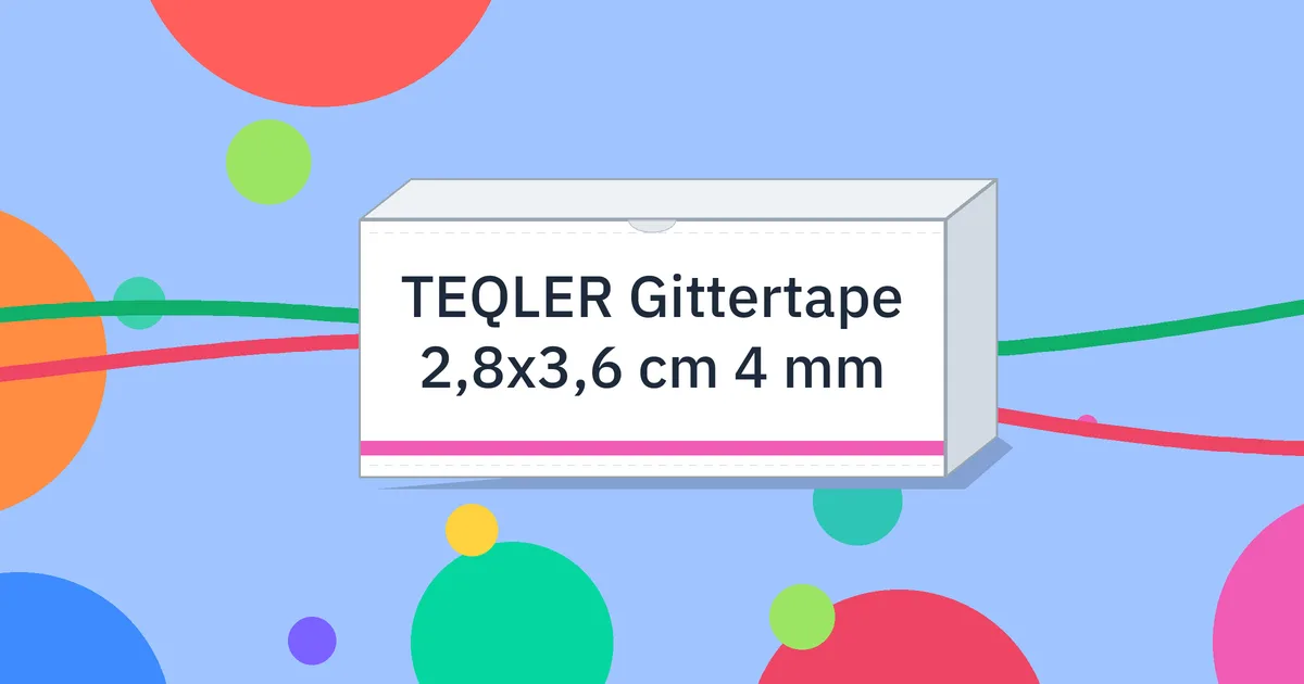 Symbolbild: Packung mit der Aufschrift TEQLER Gittertape 2,8x3,6 cm 4 mm (PZN 18831291) – Verfügbarkeit und Bezug in Apotheken in Frankfurt am Main