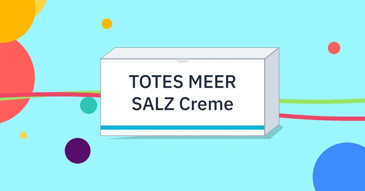 Symbolbild: Packung mit der Aufschrift TOTES MEER SALZ Creme (PZN 18672591) – Verfügbarkeit und Bezug in Apotheken in Frankfurt am Main