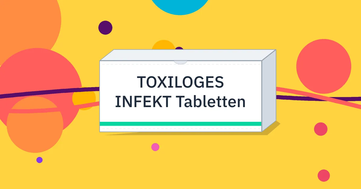 Symbolbild: Packung mit der Aufschrift TOXILOGES INFEKT Tabletten (PZN 16735206) – Verfügbarkeit und Bezug in Apotheken in Frankfurt am Main