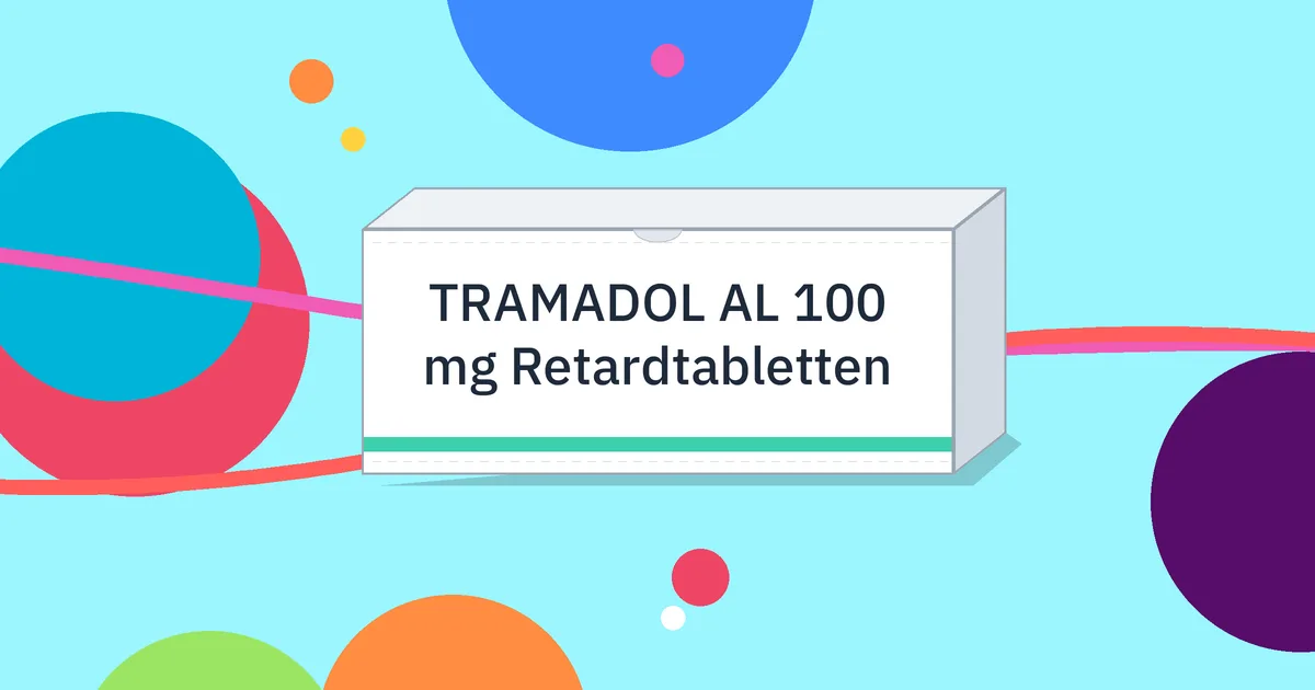 Symbolbild: Packung mit der Aufschrift TRAMADOL AL 100 mg Retardtabletten (PZN 02765965) – Verfügbarkeit und Bezug in Apotheken in Frankfurt am Main