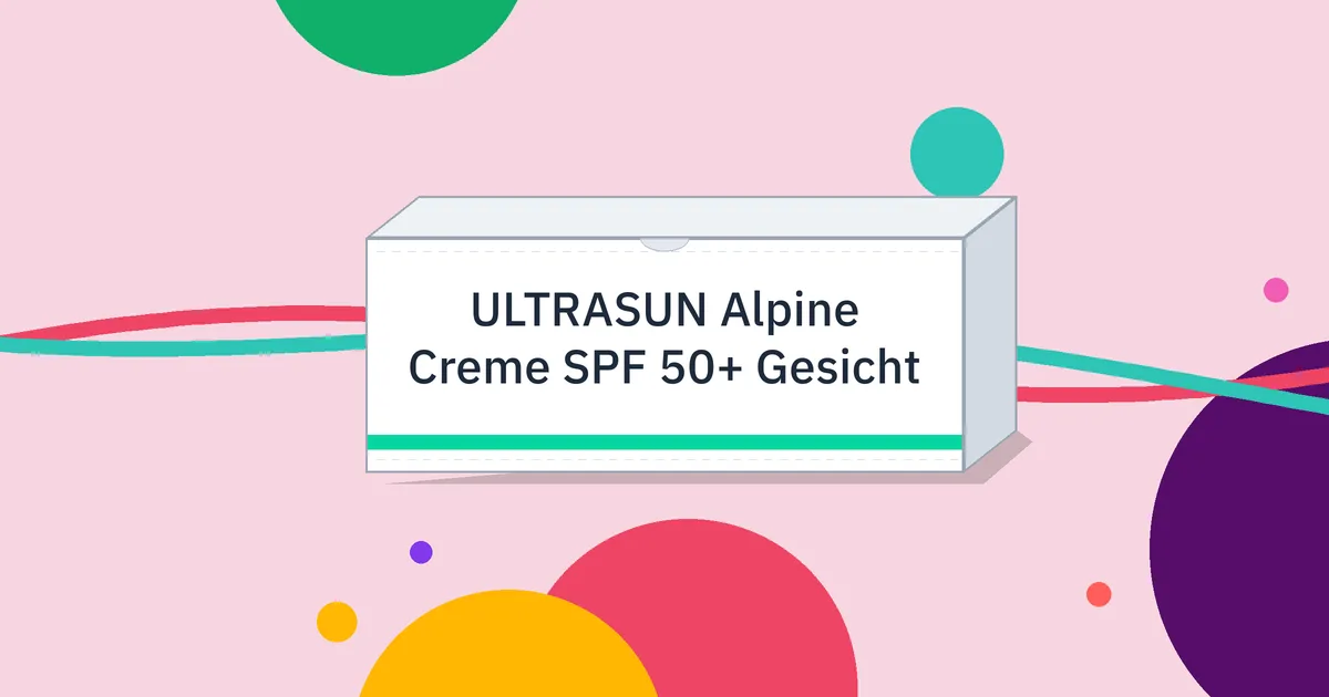 Symbolbild: Packung mit der Aufschrift ULTRASUN Alpine Creme SPF 50+ Gesicht (PZN 17574366) – Verfügbarkeit und Bezug in Apotheken in Frankfurt am Main