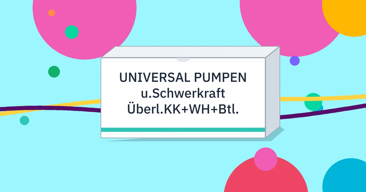 Symbolbild: Packung mit der Aufschrift UNIVERSAL PUMPEN u.Schwerkraft Überl.KK+WH+Btl. (PZN 06834835) – Verfügbarkeit und Bezug in Apotheken in Frankfurt am Main