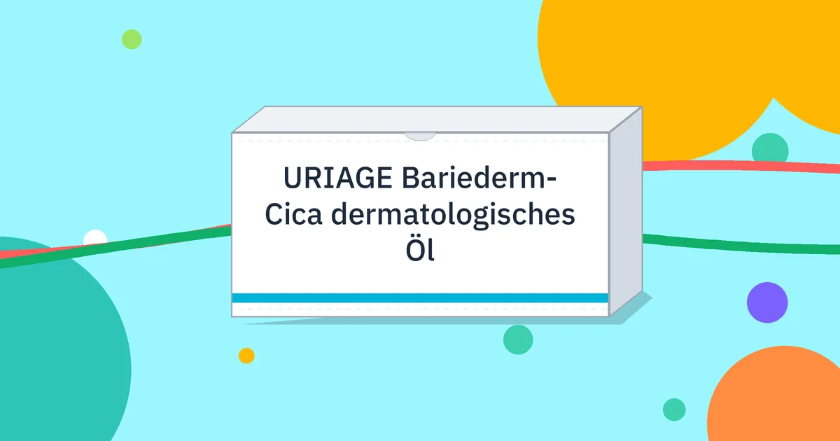 Symbolbild: Packung mit der Aufschrift URIAGE Bariederm-Cica dermatologisches Öl (PZN 17181394) – Verfügbarkeit und Bezug in Apotheken in Frankfurt am Main