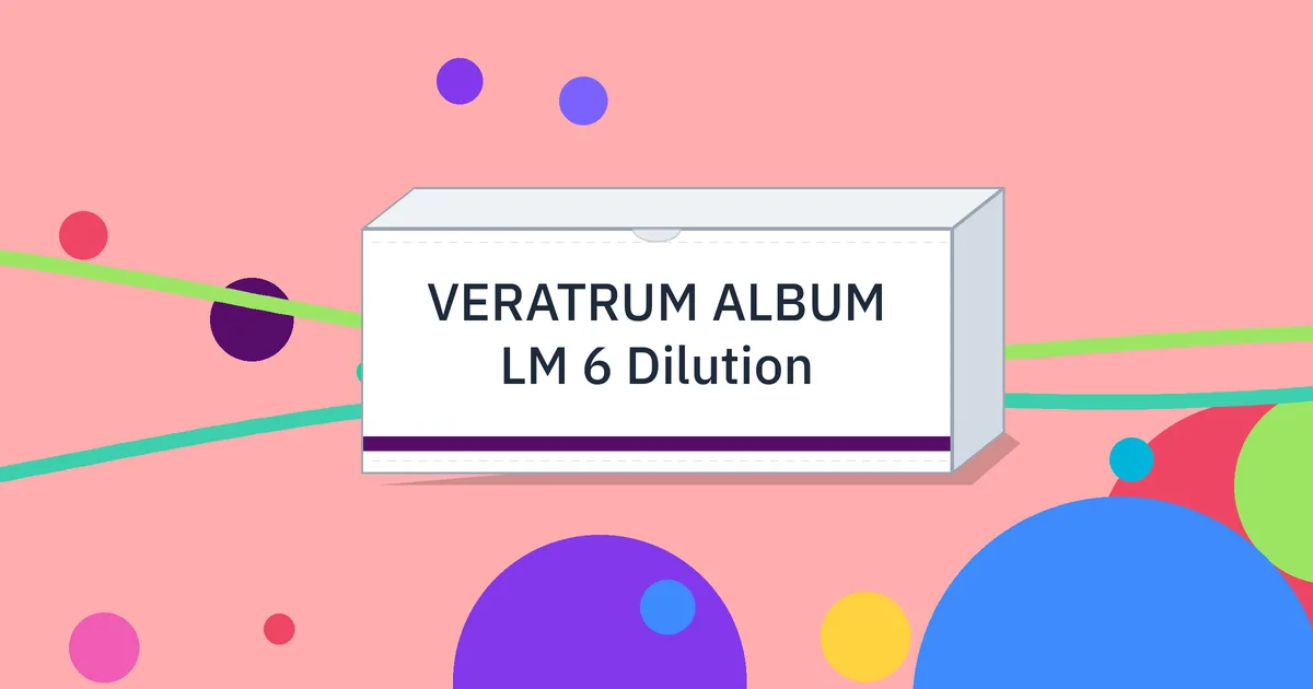 Symbolbild: Packung mit der Aufschrift VERATRUM ALBUM LM 6 Dilution (PZN 02604222) – Verfügbarkeit und Bezug in Apotheken in Frankfurt am Main