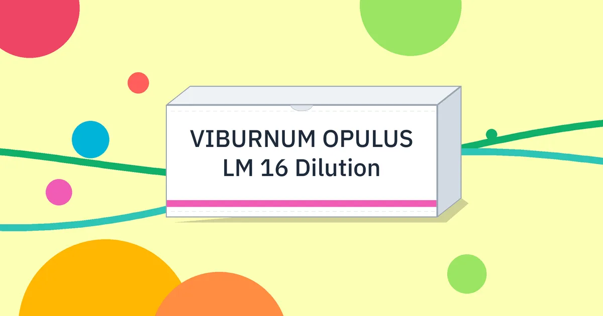 Symbolbild: Packung mit der Aufschrift VIBURNUM OPULUS LM 16 Dilution (PZN 13270936) – Verfügbarkeit und Bezug in Apotheken in Frankfurt am Main