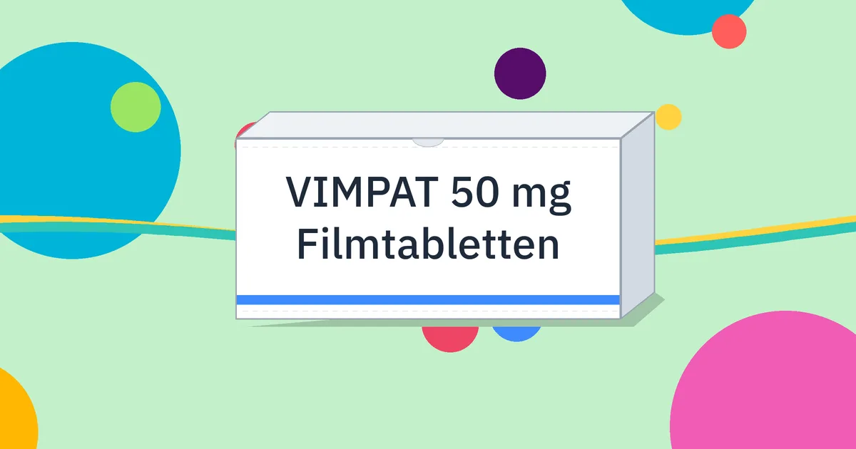 Symbolbild: Packung mit der Aufschrift VIMPAT 50 mg Filmtabletten (PZN 19065321) – Verfügbarkeit und Bezug in Apotheken in Frankfurt am Main