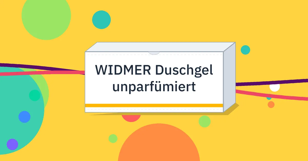 Symbolbild: Packung mit der Aufschrift WIDMER Duschgel unparfümiert (PZN 09949177) – Verfügbarkeit und Bezug in Apotheken in Frankfurt am Main