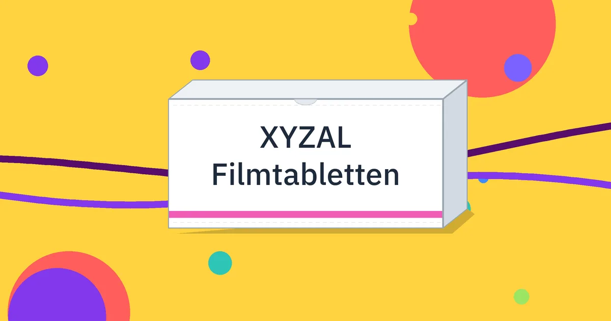 Symbolbild: Packung mit der Aufschrift XYZAL Filmtabletten (PZN 04102921) – Verfügbarkeit und Bezug in Apotheken in Frankfurt am Main