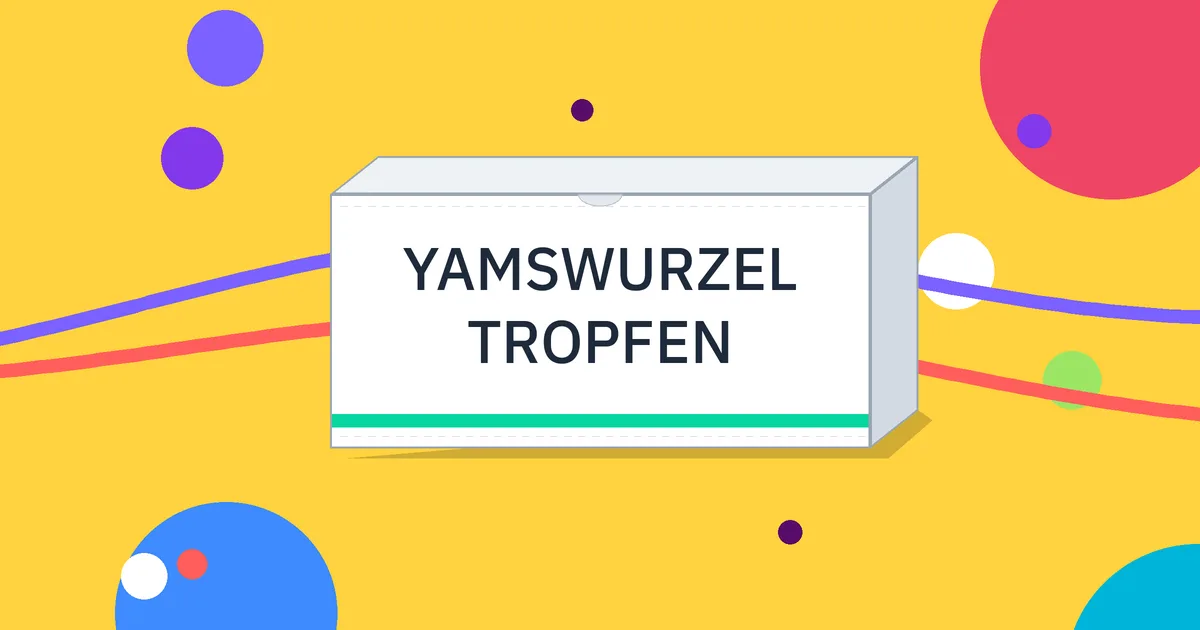 Symbolbild: Packung mit der Aufschrift YAMSWURZEL TROPFEN (PZN 14127023) – Verfügbarkeit und Bezug in Apotheken in Frankfurt am Main