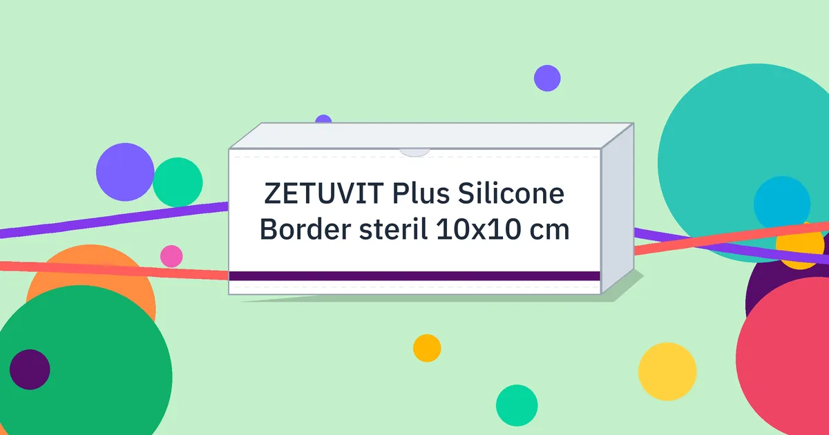 Symbolbild: Packung mit der Aufschrift ZETUVIT Plus Silicone Border steril 10x10 cm (PZN 20587846) – Verfügbarkeit und Bezug in Apotheken in Frankfurt am Main