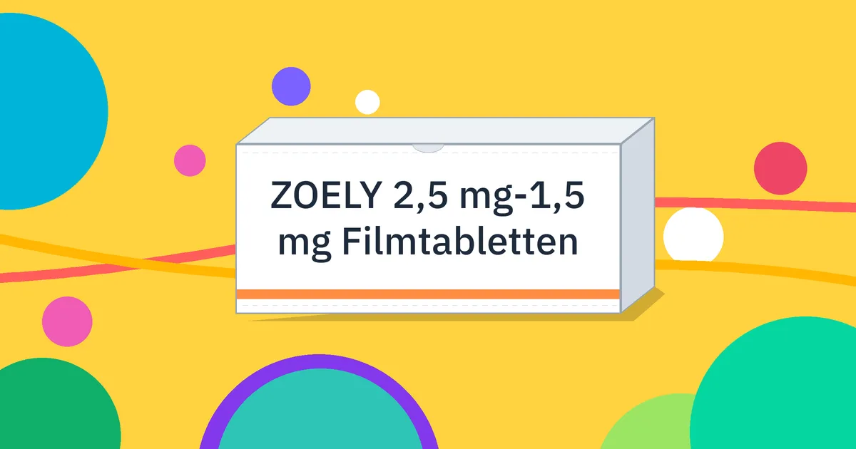 Symbolbild: Packung mit der Aufschrift ZOELY 2,5 mg-1,5 mg Filmtabletten (PZN 17267121) – Verfügbarkeit und Bezug in Apotheken in Frankfurt am Main