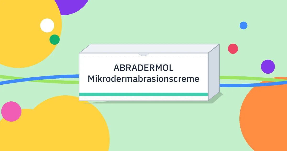Symbolbild: Packung mit der Aufschrift ABRADERMOL Mikrodermabrasionscreme (PZN 18018360) – Verfügbarkeit und Bezug in Apotheken in Frankfurt am Main