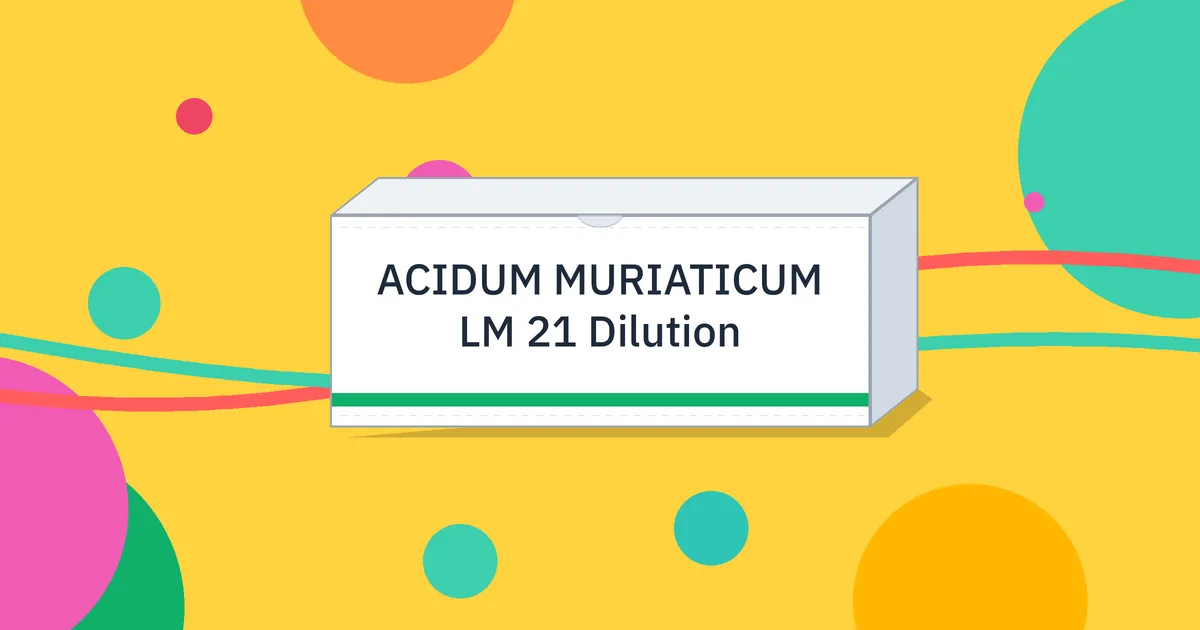 Symbolbild: Packung mit der Aufschrift ACIDUM MURIATICUM LM 21 Dilution (PZN 12752432) – Verfügbarkeit und Bezug in Apotheken in Frankfurt am Main