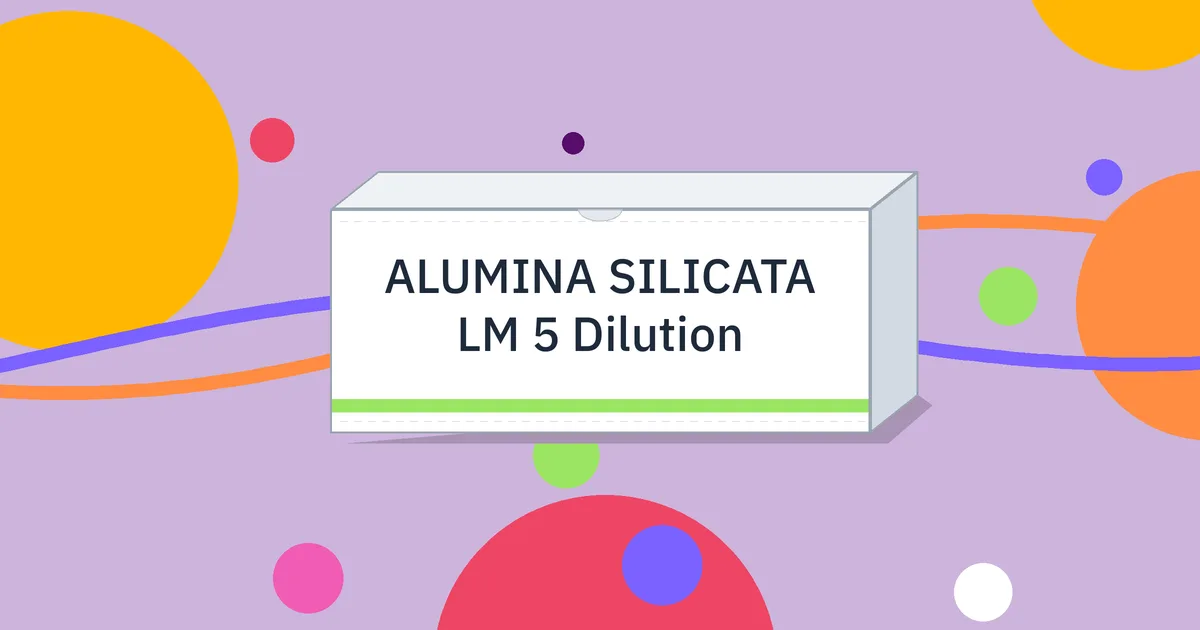 Symbolbild: Packung mit der Aufschrift ALUMINA SILICATA LM 5 Dilution (PZN 12758794) – Verfügbarkeit und Bezug in Apotheken in Frankfurt am Main