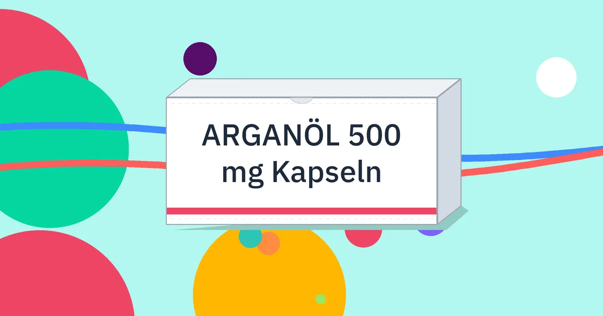 Symbolbild: Packung mit der Aufschrift ARGANÖL 500 mg Kapseln (PZN 00213090) – Verfügbarkeit und Bezug in Apotheken in Frankfurt am Main