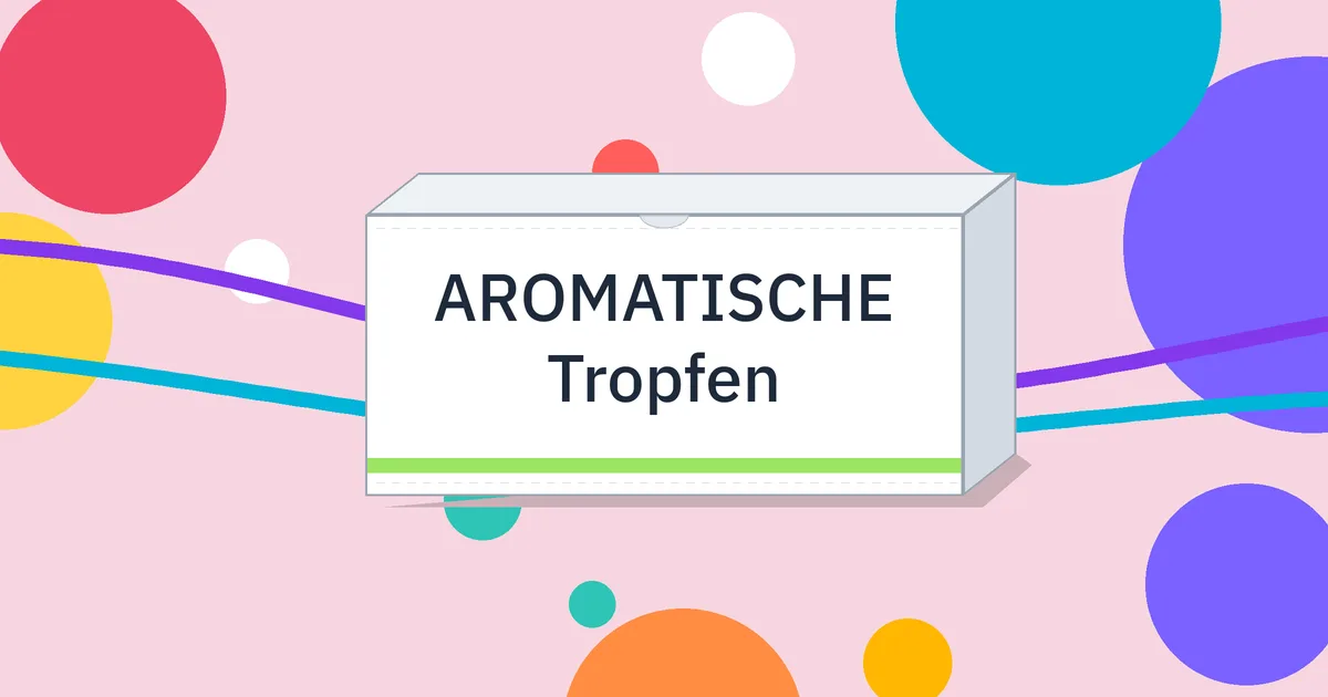 Symbolbild: Packung mit der Aufschrift AROMATISCHE Tropfen (PZN 13979190) – Verfügbarkeit und Bezug in Apotheken in Frankfurt am Main