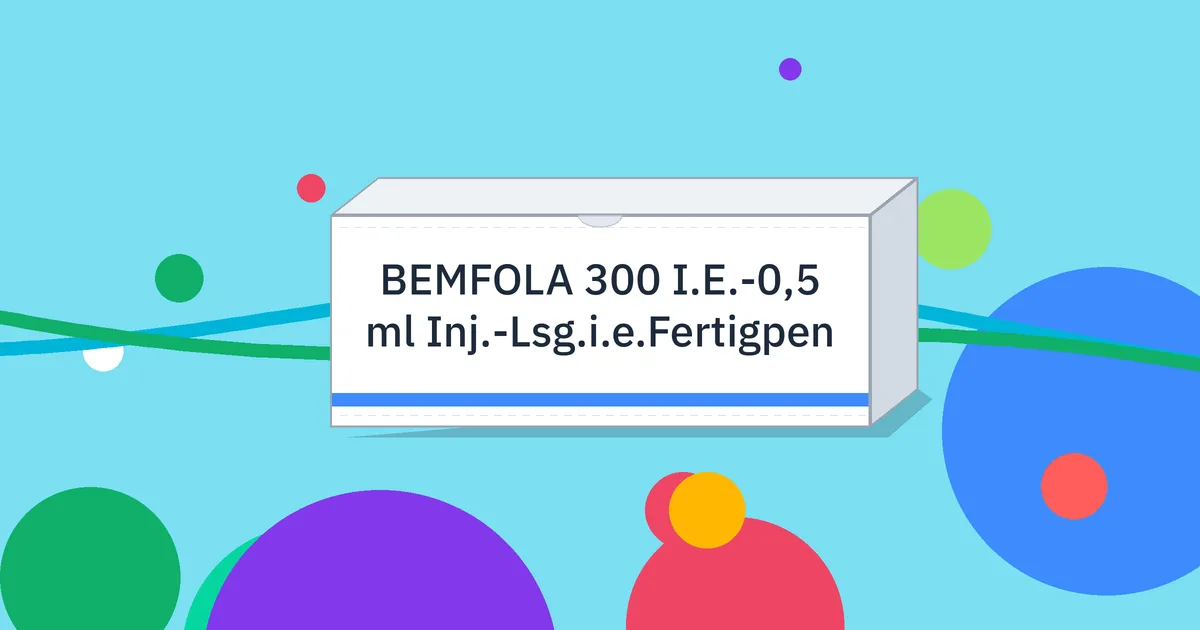 Symbolbild: Packung mit der Aufschrift BEMFOLA 300 I.E.-0,5 ml Inj.-Lsg.i.e.Fertigpen (PZN 13153136) – Verfügbarkeit und Bezug in Apotheken in Frankfurt am Main