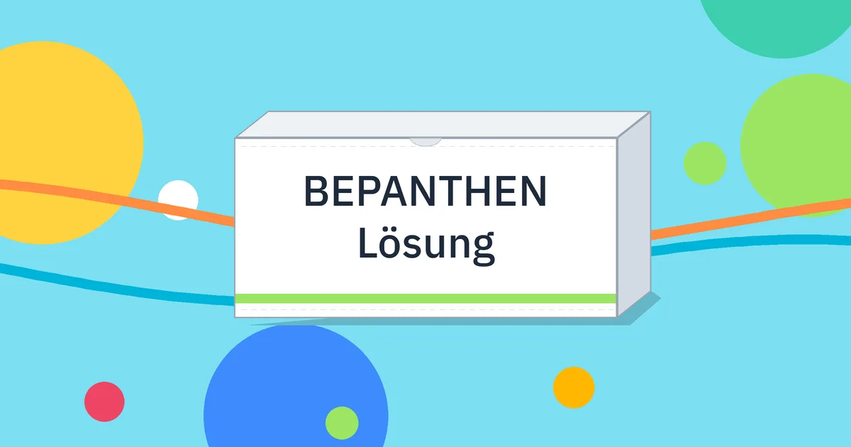 Symbolbild: Packung mit der Aufschrift BEPANTHEN Lösung (PZN 02180584) – Verfügbarkeit und Bezug in Apotheken in Frankfurt am Main