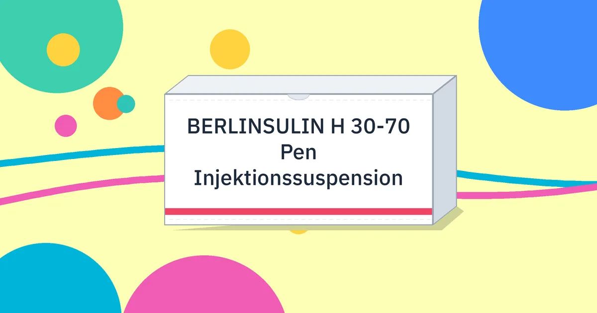 Symbolbild: Packung mit der Aufschrift BERLINSULIN H 30-70 Pen Injektionssuspension (PZN 07221336) – Verfügbarkeit und Bezug in Apotheken in Frankfurt am Main