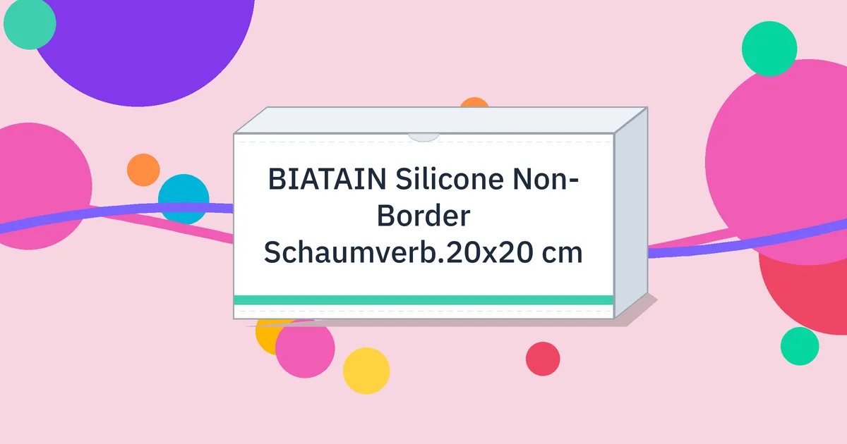 Symbolbild: Packung mit der Aufschrift BIATAIN Silicone Non-Border Schaumverb.20x20 cm (PZN 20807963) – Verfügbarkeit und Bezug in Apotheken in Frankfurt am Main