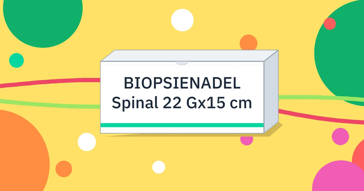 Symbolbild: Packung mit der Aufschrift BIOPSIENADEL Spinal 22 Gx15 cm (PZN 06770940) – Verfügbarkeit und Bezug in Apotheken in Frankfurt am Main