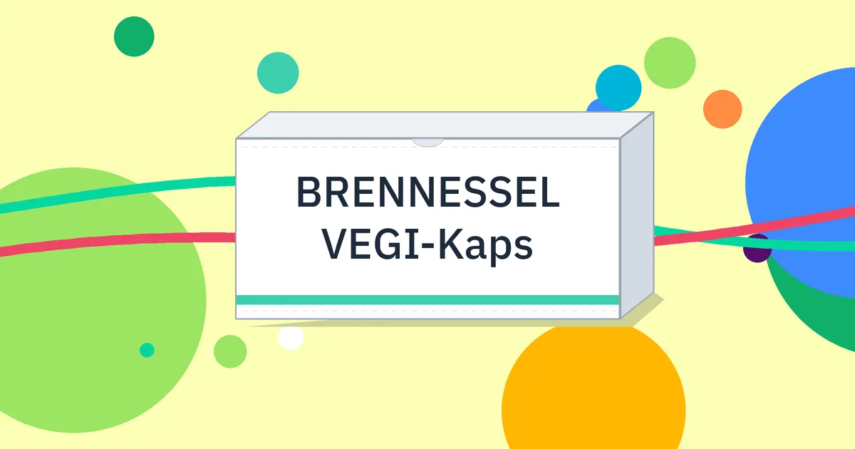 Symbolbild: Packung mit der Aufschrift BRENNESSEL VEGI-Kaps (PZN 00492807) – Verfügbarkeit und Bezug in Apotheken in Frankfurt am Main