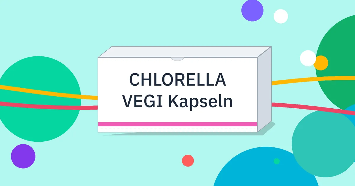 Symbolbild: Packung mit der Aufschrift CHLORELLA VEGI Kapseln (PZN 00581959) – Verfügbarkeit und Bezug in Apotheken in Frankfurt am Main