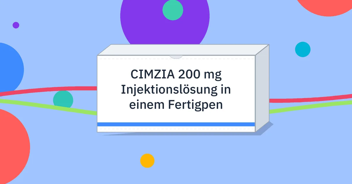 Symbolbild: Packung mit der Aufschrift CIMZIA 200 mg Injektionslösung in einem Fertigpen (PZN 14055217) – Verfügbarkeit und Bezug in Apotheken in Frankfurt am Main