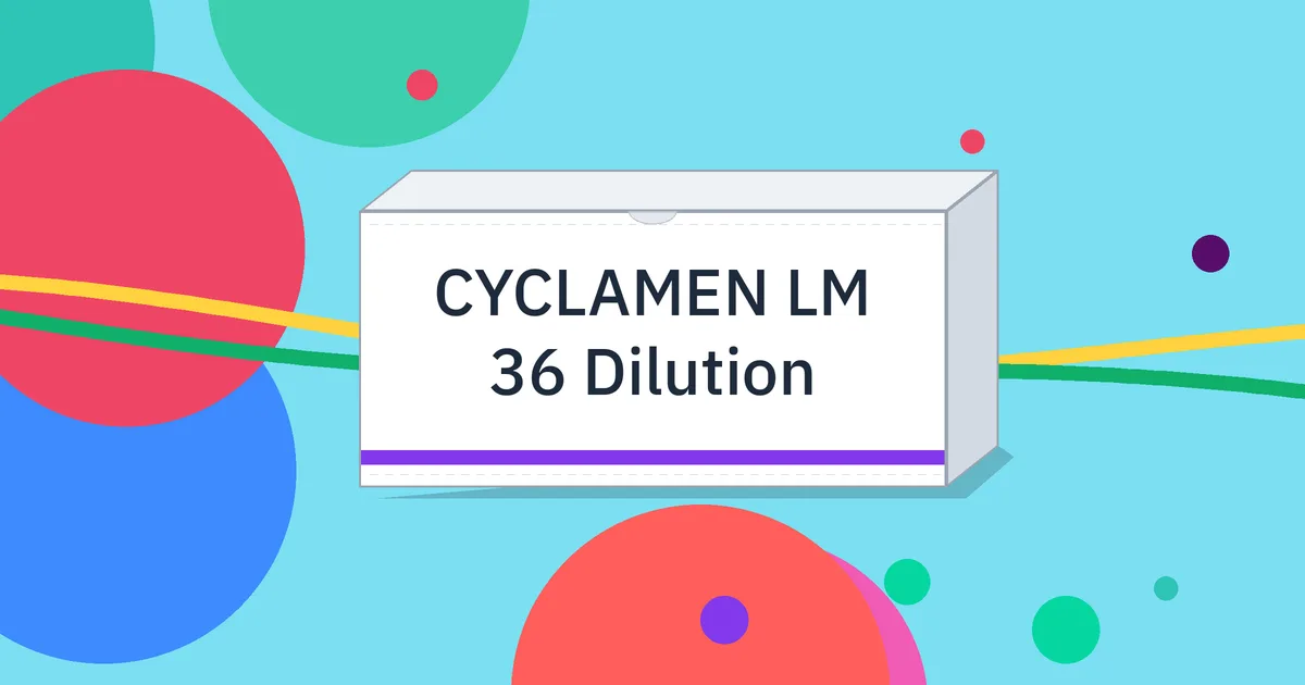 Symbolbild: Packung mit der Aufschrift CYCLAMEN LM 36 Dilution (PZN 12840604) – Verfügbarkeit und Bezug in Apotheken in Frankfurt am Main