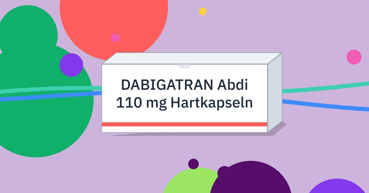 Symbolbild: Packung mit der Aufschrift DABIGATRAN Abdi 110 mg Hartkapseln (PZN 20718082) – Verfügbarkeit und Bezug in Apotheken in Frankfurt am Main