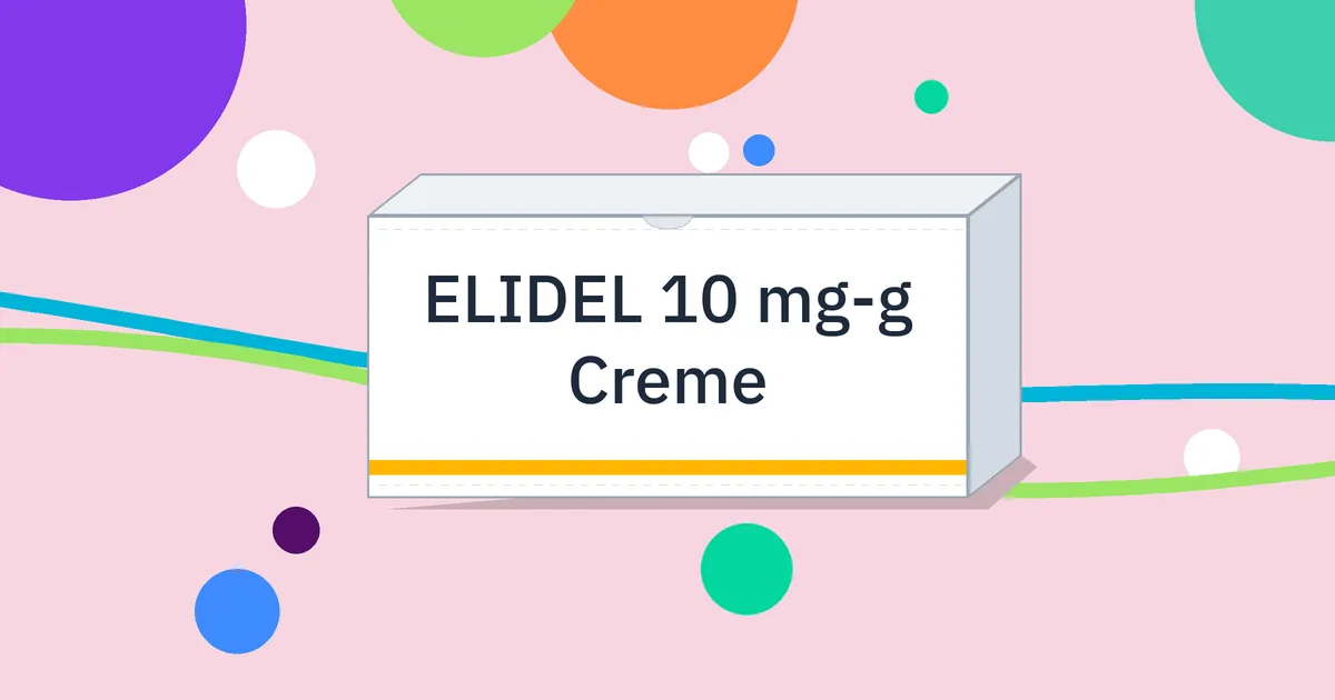 Symbolbild: Packung mit der Aufschrift ELIDEL 10 mg-g Creme (PZN 14420237) – Verfügbarkeit und Bezug in Apotheken in Frankfurt am Main
