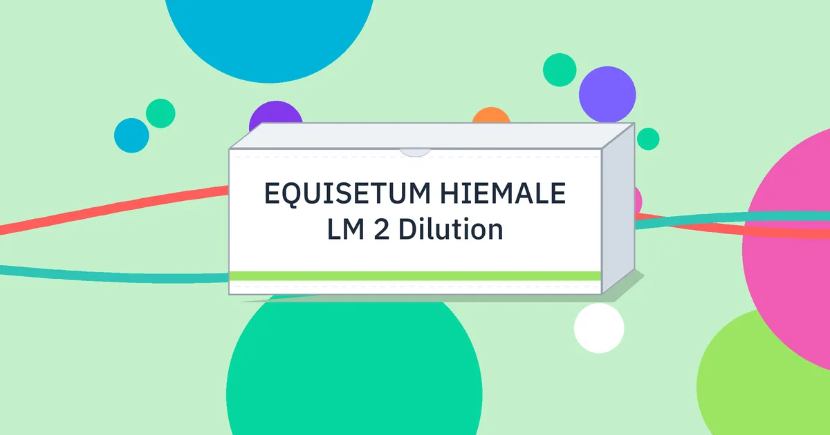 Symbolbild: Packung mit der Aufschrift EQUISETUM HIEMALE LM 2 Dilution (PZN 13473378) – Verfügbarkeit und Bezug in Apotheken in Frankfurt am Main