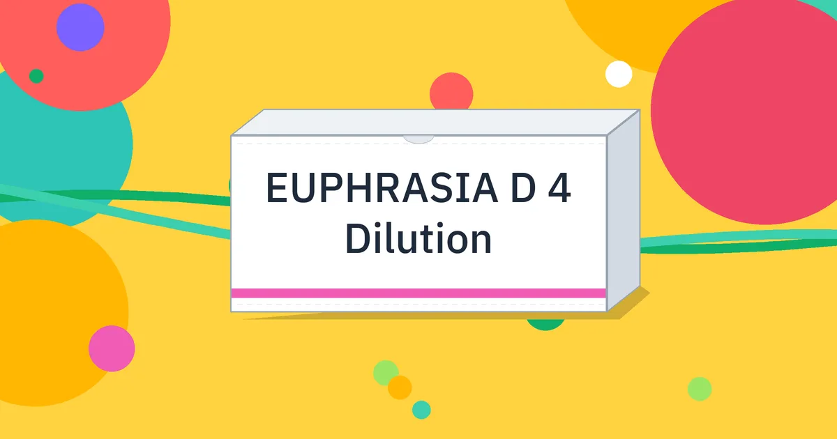 Symbolbild: Packung mit der Aufschrift EUPHRASIA D 4 Dilution (PZN 02114386) – Verfügbarkeit und Bezug in Apotheken in Frankfurt am Main