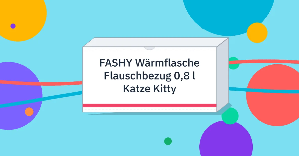 Symbolbild: Packung mit der Aufschrift FASHY Wärmflasche Flauschbezug 0,8 l Katze Kitty (PZN 18649014) – Verfügbarkeit und Bezug in Apotheken in Frankfurt am Main