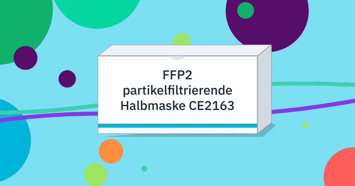 Symbolbild: Packung mit der Aufschrift FFP2 partikelfiltrierende Halbmaske CE2163 (PZN 17241794) – Verfügbarkeit und Bezug in Apotheken in Frankfurt am Main