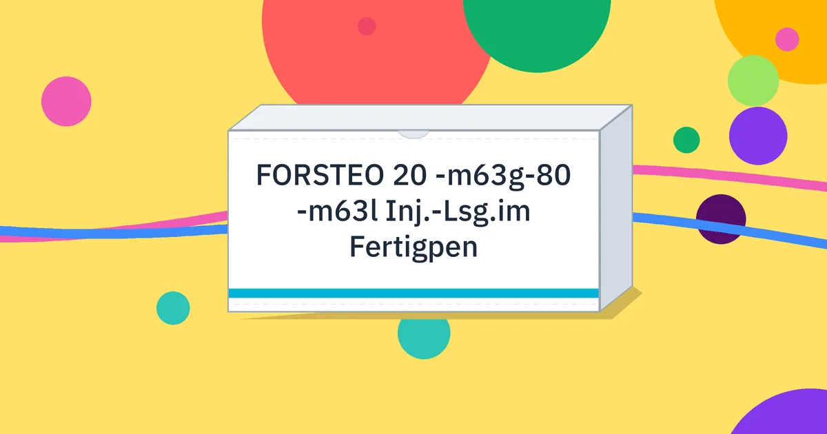 Symbolbild: Packung mit der Aufschrift FORSTEO 20 -m63g-80 -m63l Inj.-Lsg.im Fertigpen (PZN 10783291) – Verfügbarkeit und Bezug in Apotheken in Frankfurt am Main