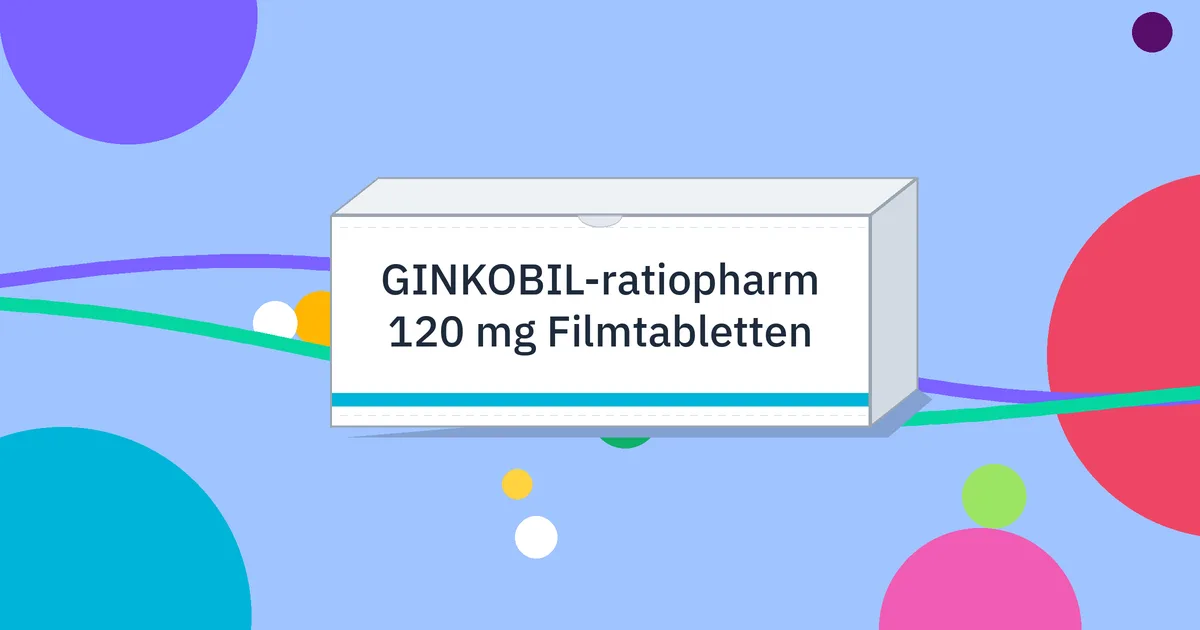 Symbolbild: Packung mit der Aufschrift GINKOBIL-ratiopharm 120 mg Filmtabletten (PZN 06680881) – Verfügbarkeit und Bezug in Apotheken in Frankfurt am Main